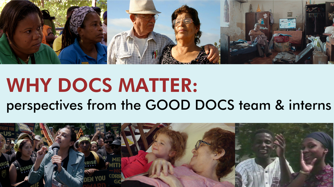 WHY DOCUMENTARIES MATTER: perspectives from the GOOD DOCS team & inter